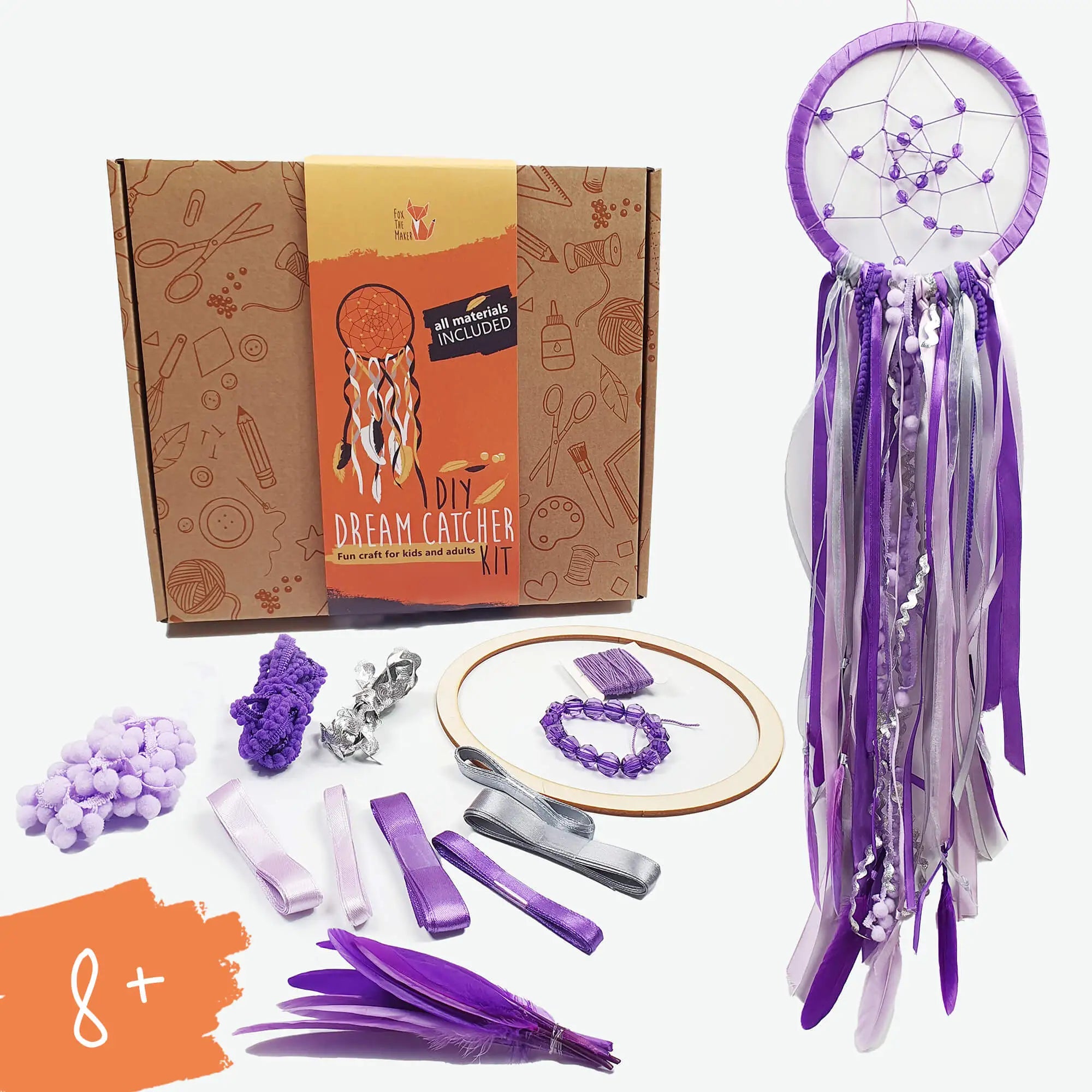 DIY Dreamcatcher kit - All materials included - Fox The Maker